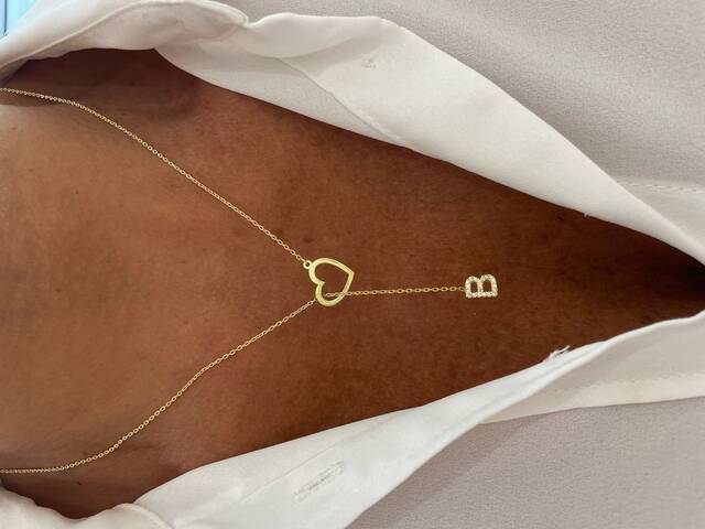 KALPLİ GOLD HARF KOLYE Satın Al - Shinebypin